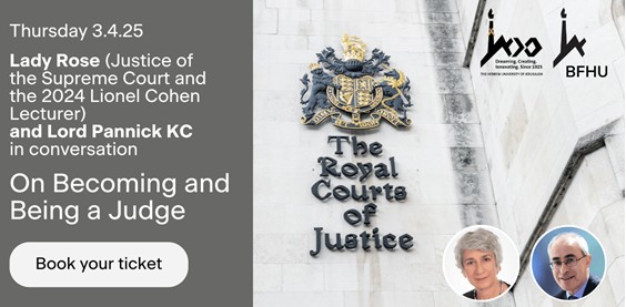 Shaping the Law, Upholding the Law with Lady Rose and Lord Pannick KC ...